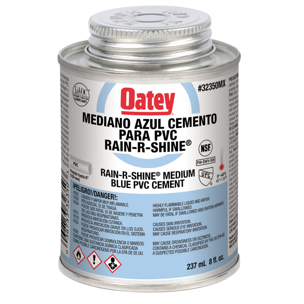 Pegamento Azul Pvc Alta Humedad Oatey® 473Ml – Grupo IASA Mayoristas